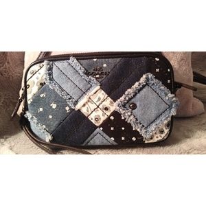 Coach | Bags | Coach Blue Denim Patchwork Crossbody Bag | Poshmark